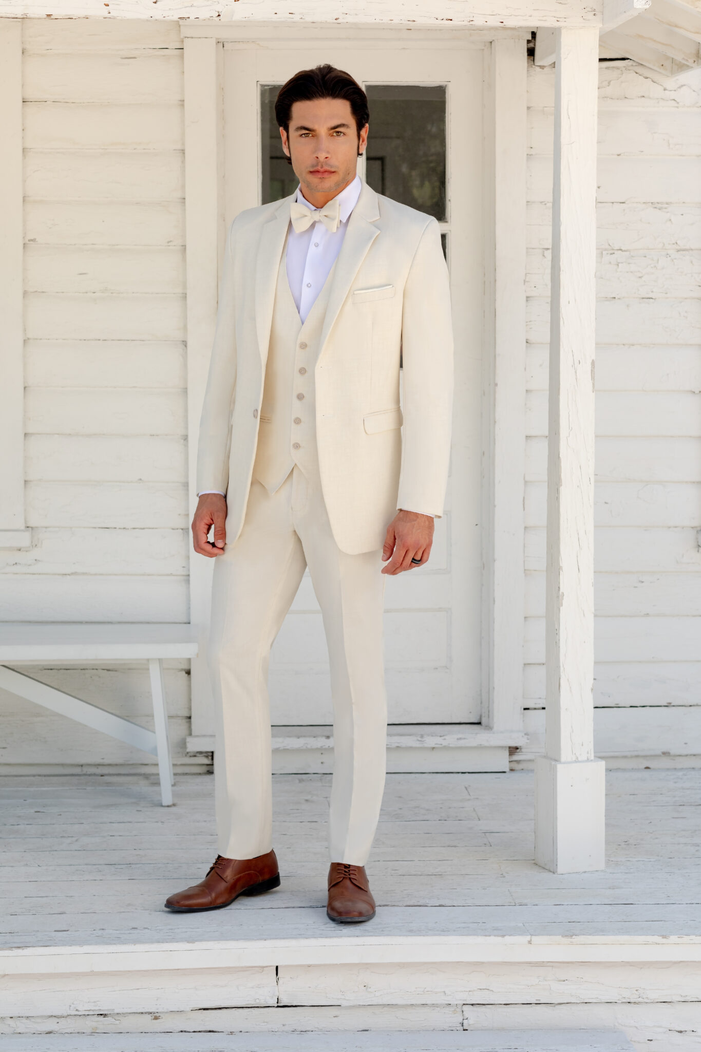 Cream Metro Slim Fit Suit | Mr. Formal