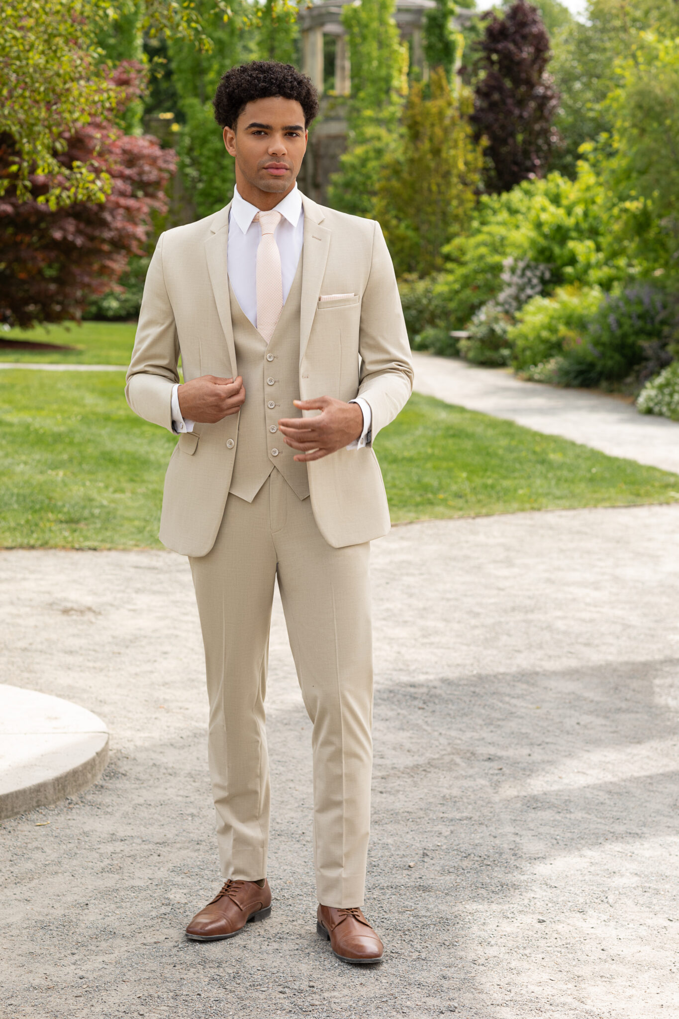 Tan Metro Slim Fit Suit | Mr. Formal